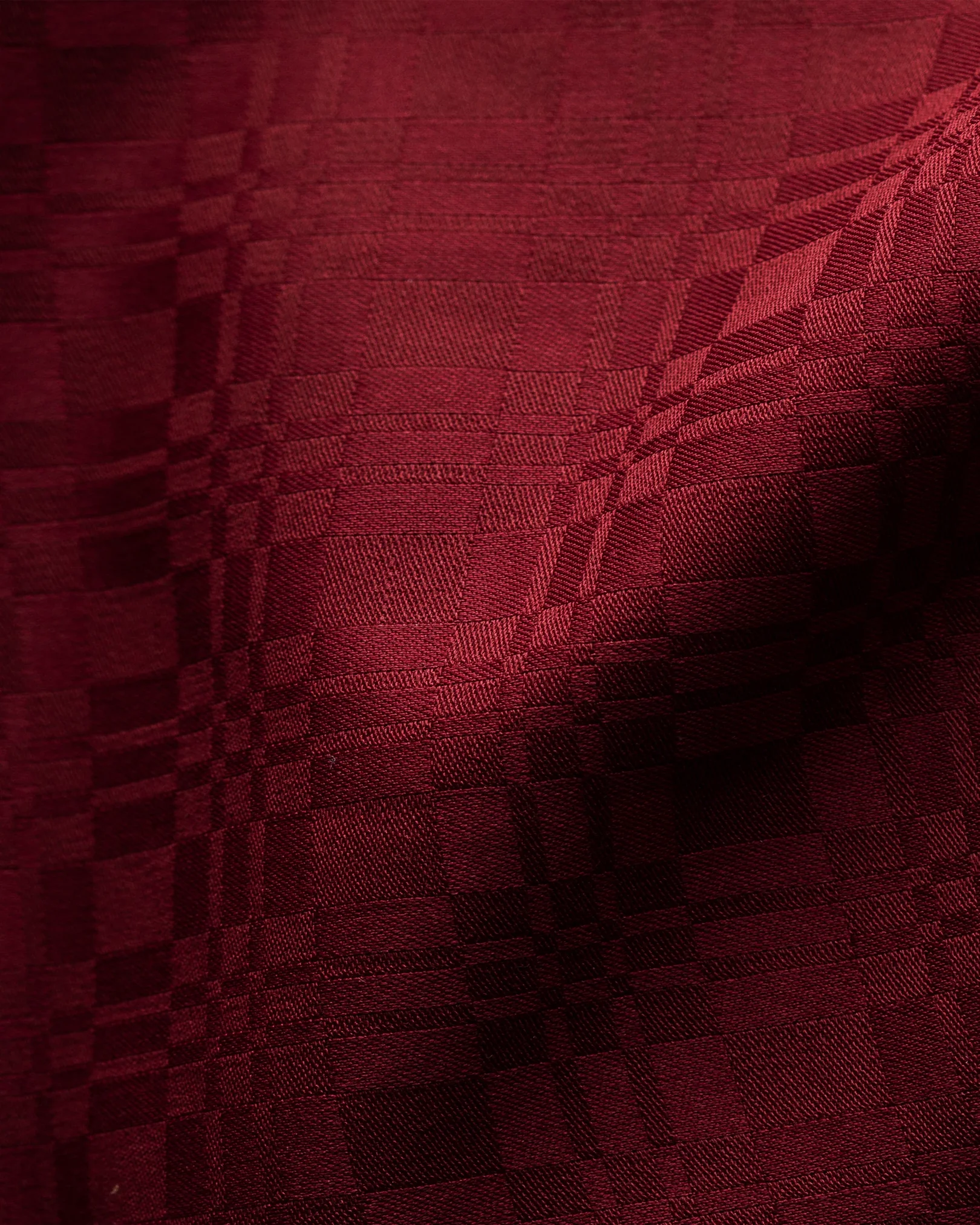 Red Brocade Shirt - Eton