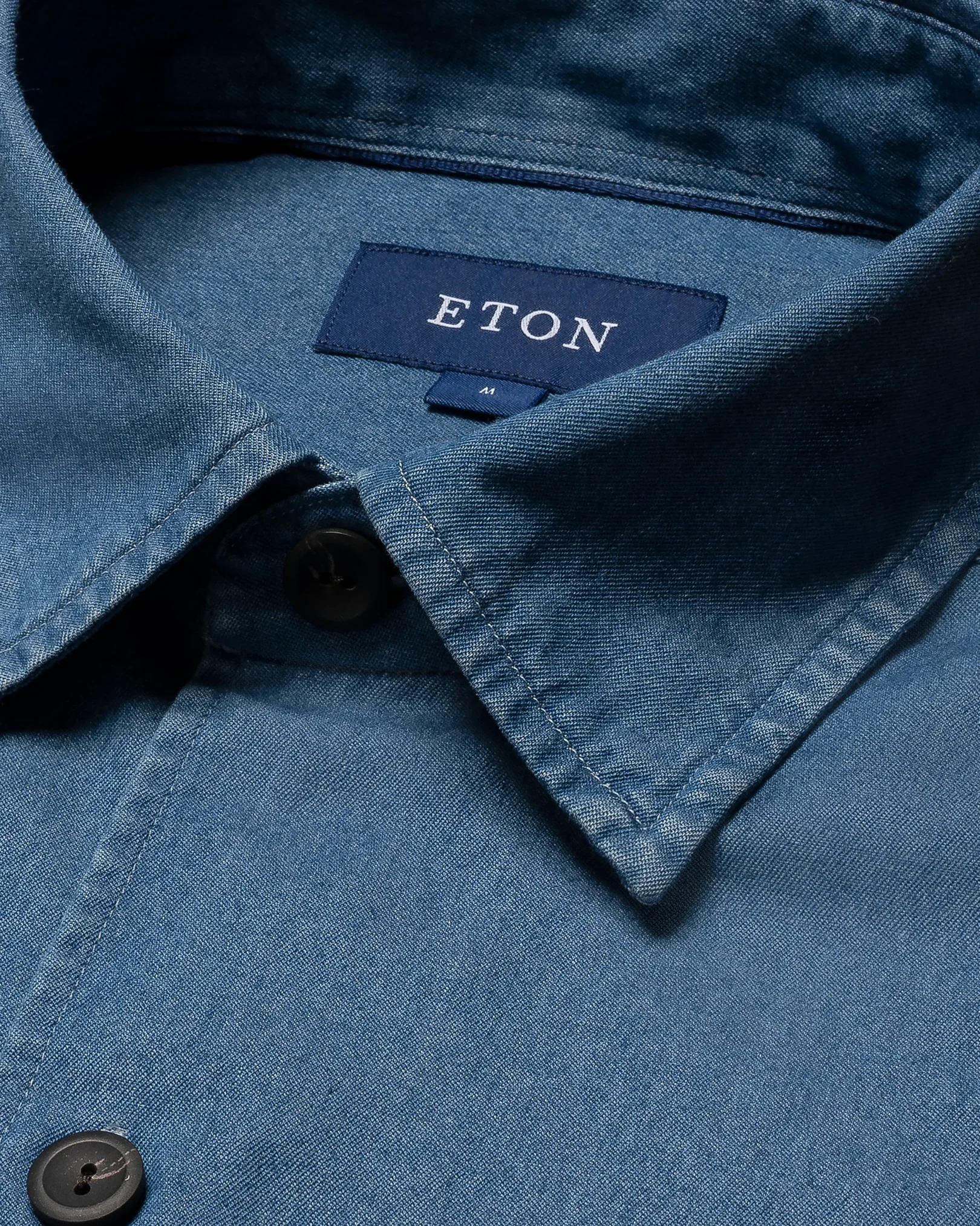 Navy Denim Overshirt - Eton