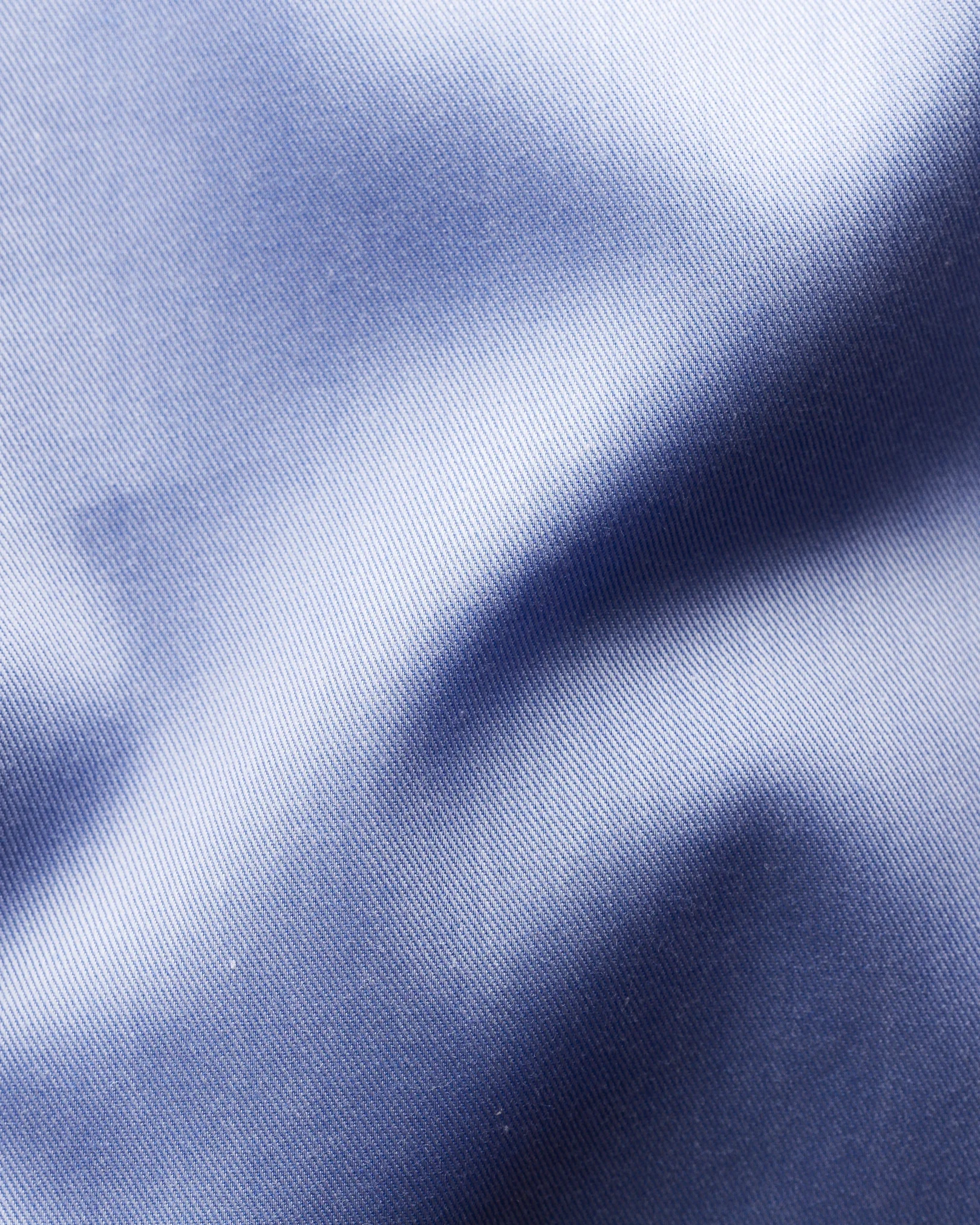 Blue Lightweight Twill Details Shirt - Eton