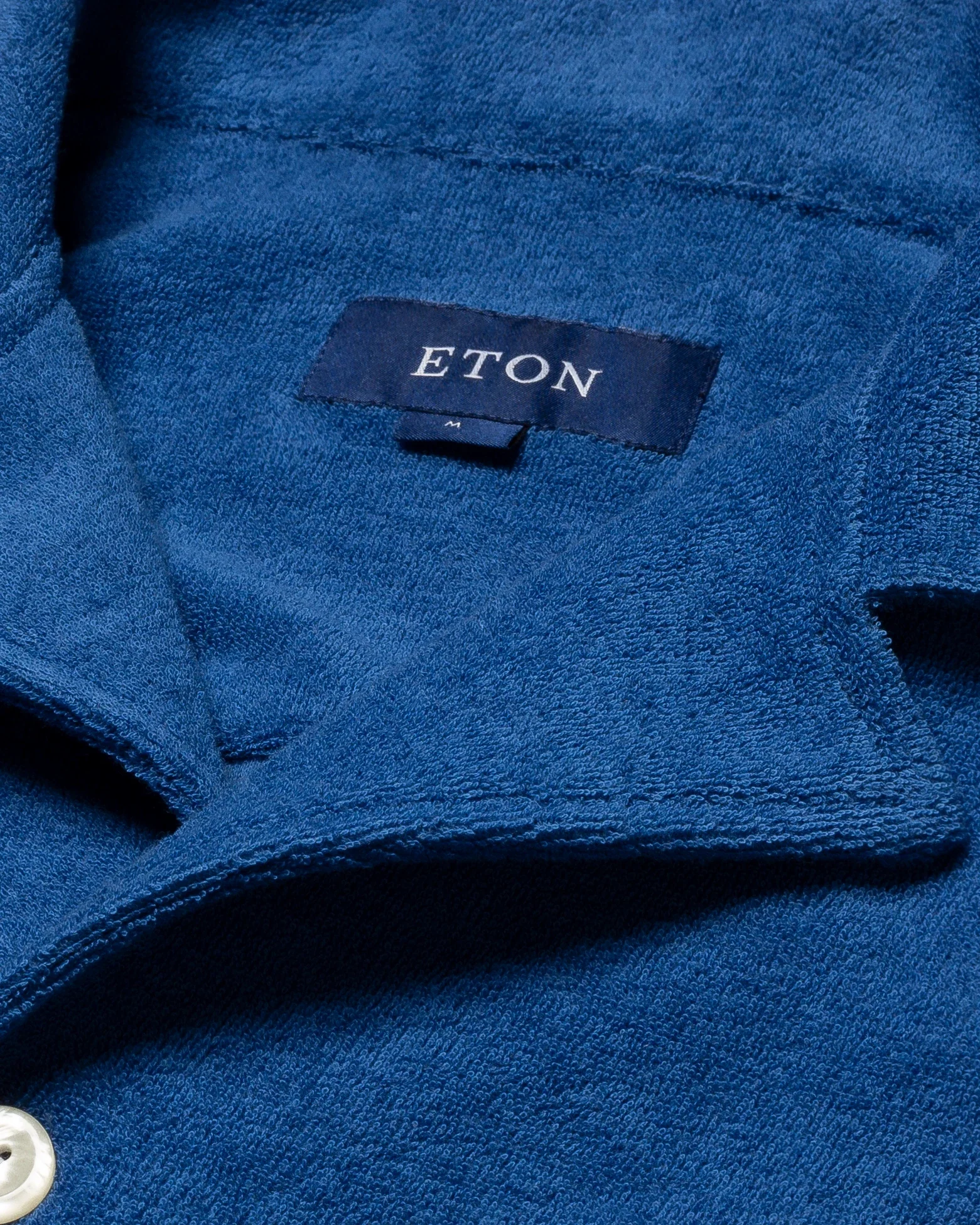 Blue Terry Resort Shirt - Eton
