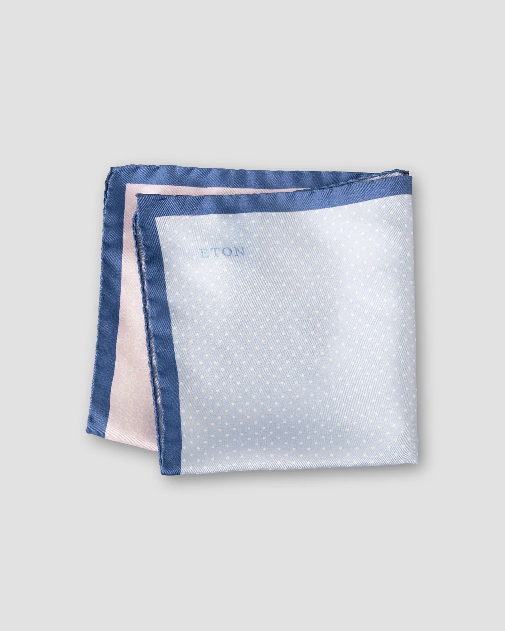 Geometric Print Silk Pocket Square - Eton