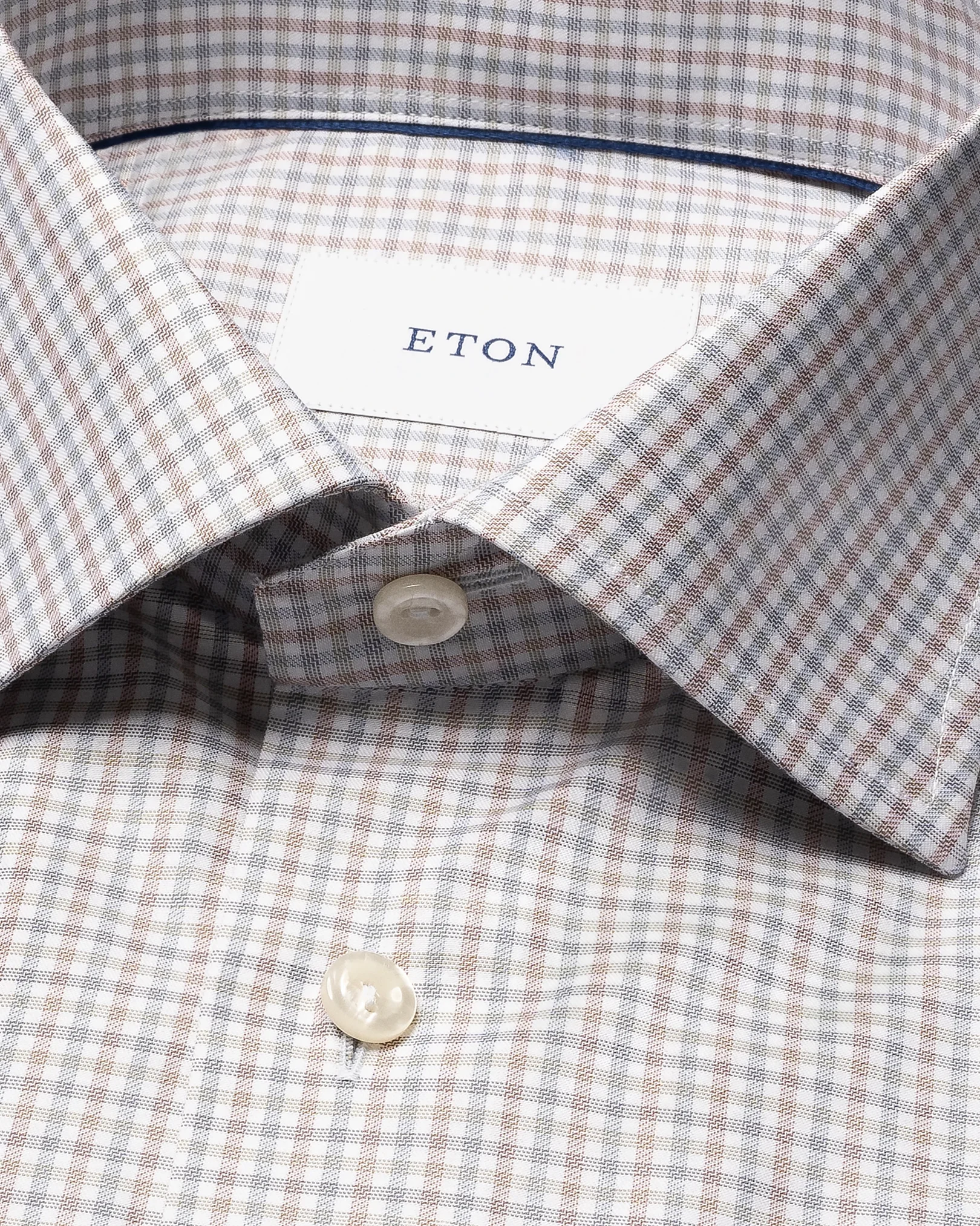 Micro Check Twill Shirt - Eton