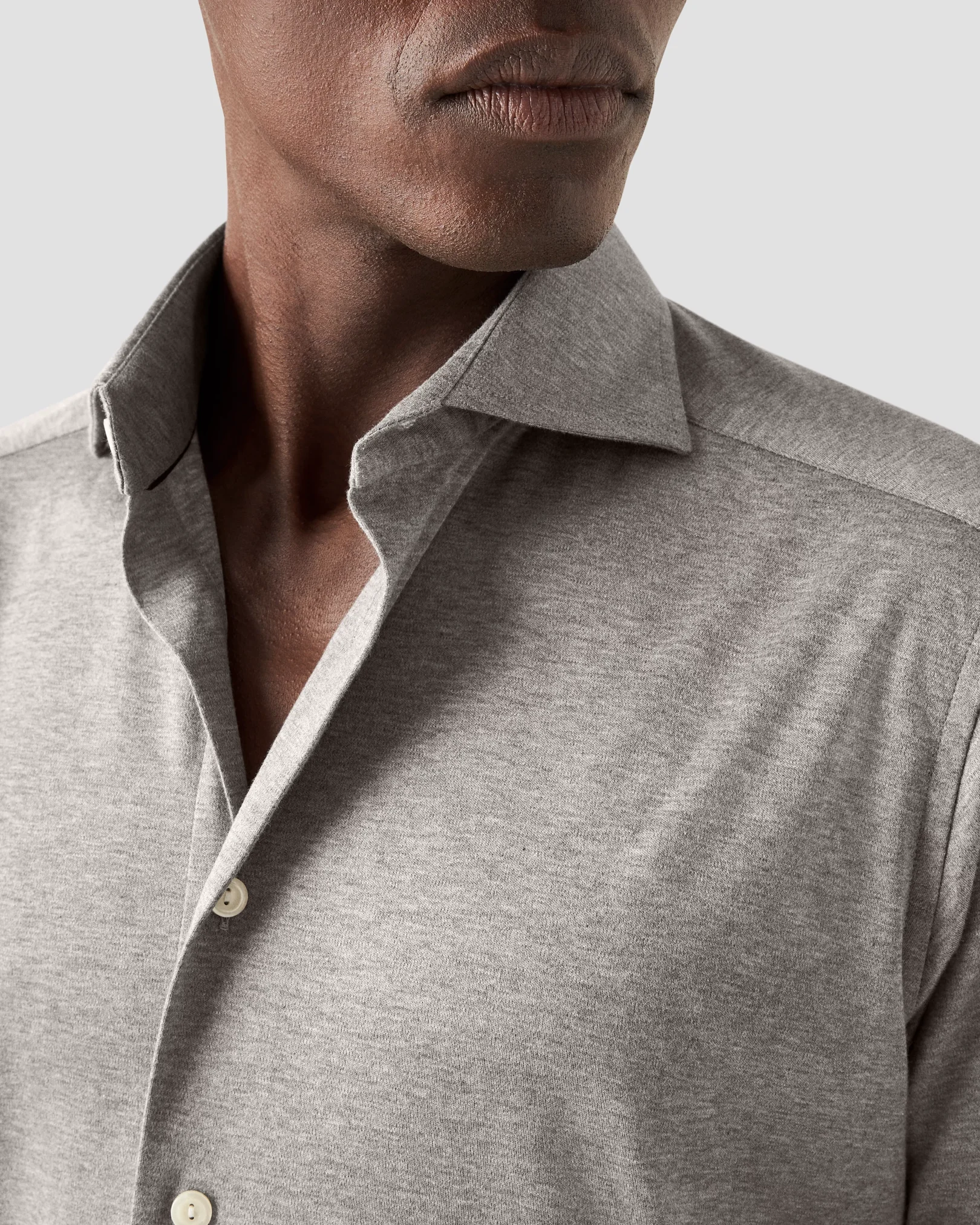 Gray Filo di Scozia Jersey Shirt - Eton