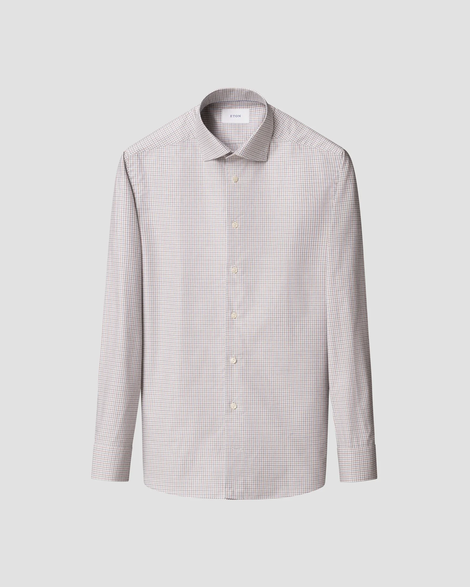 Micro Check Twill Shirt - Eton