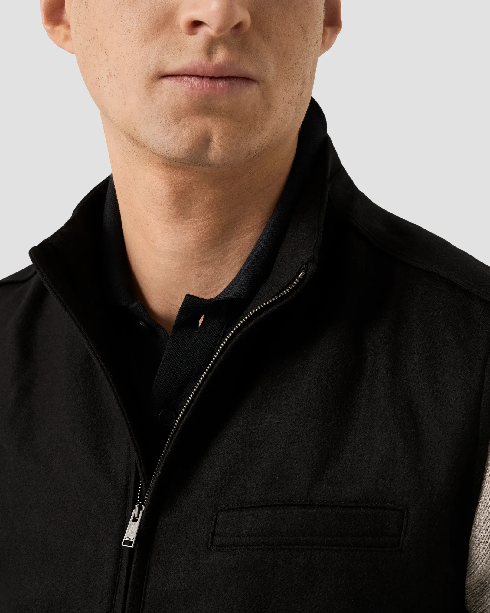 Wool Cashmere Dream Zip Vest - Eton