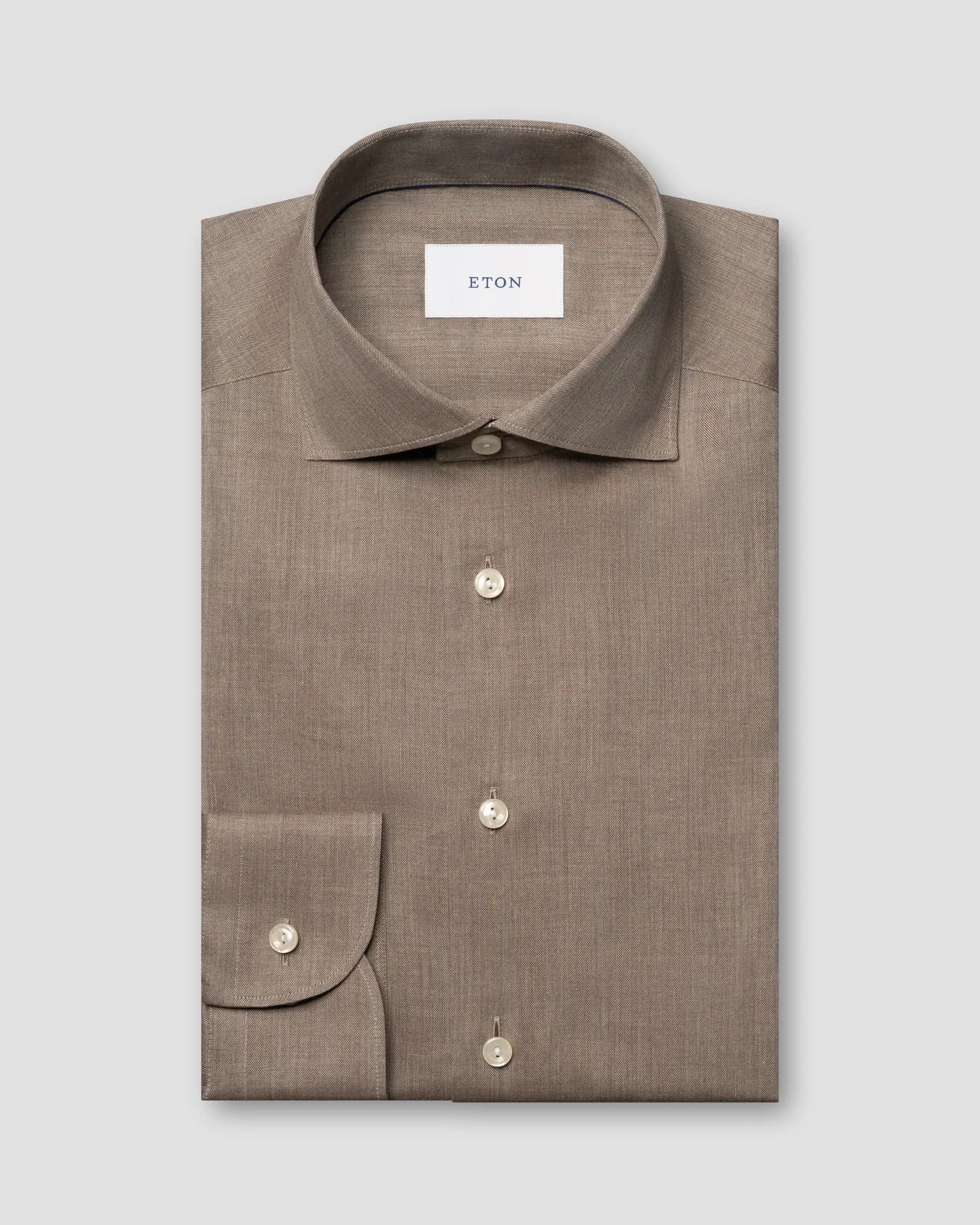 Solid Signature Flannel Shirt - Eton