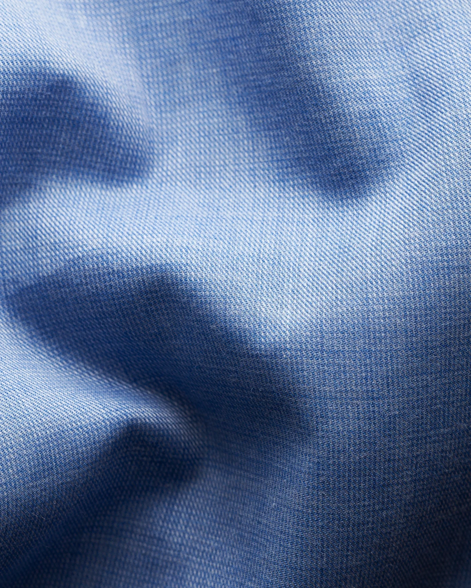 Blue Wrinkle-Free Flannel Shirt - Eton