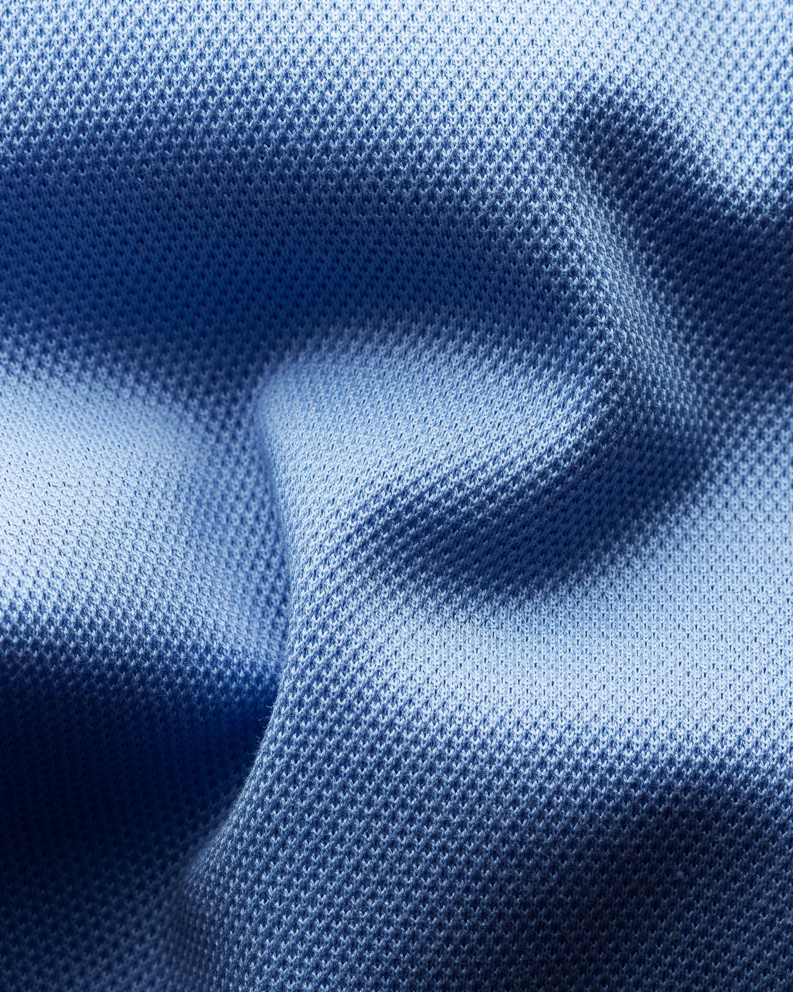 Blue Piqué Polo Shirt - Eton