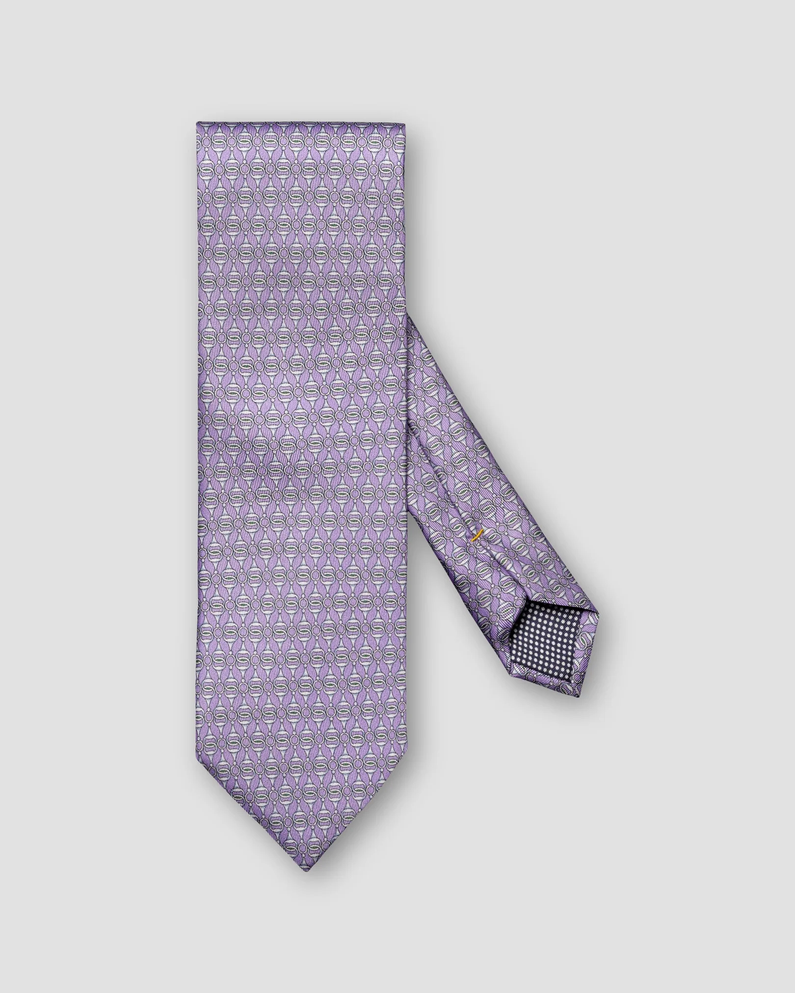 Geometric Print Silk Tie - Eton