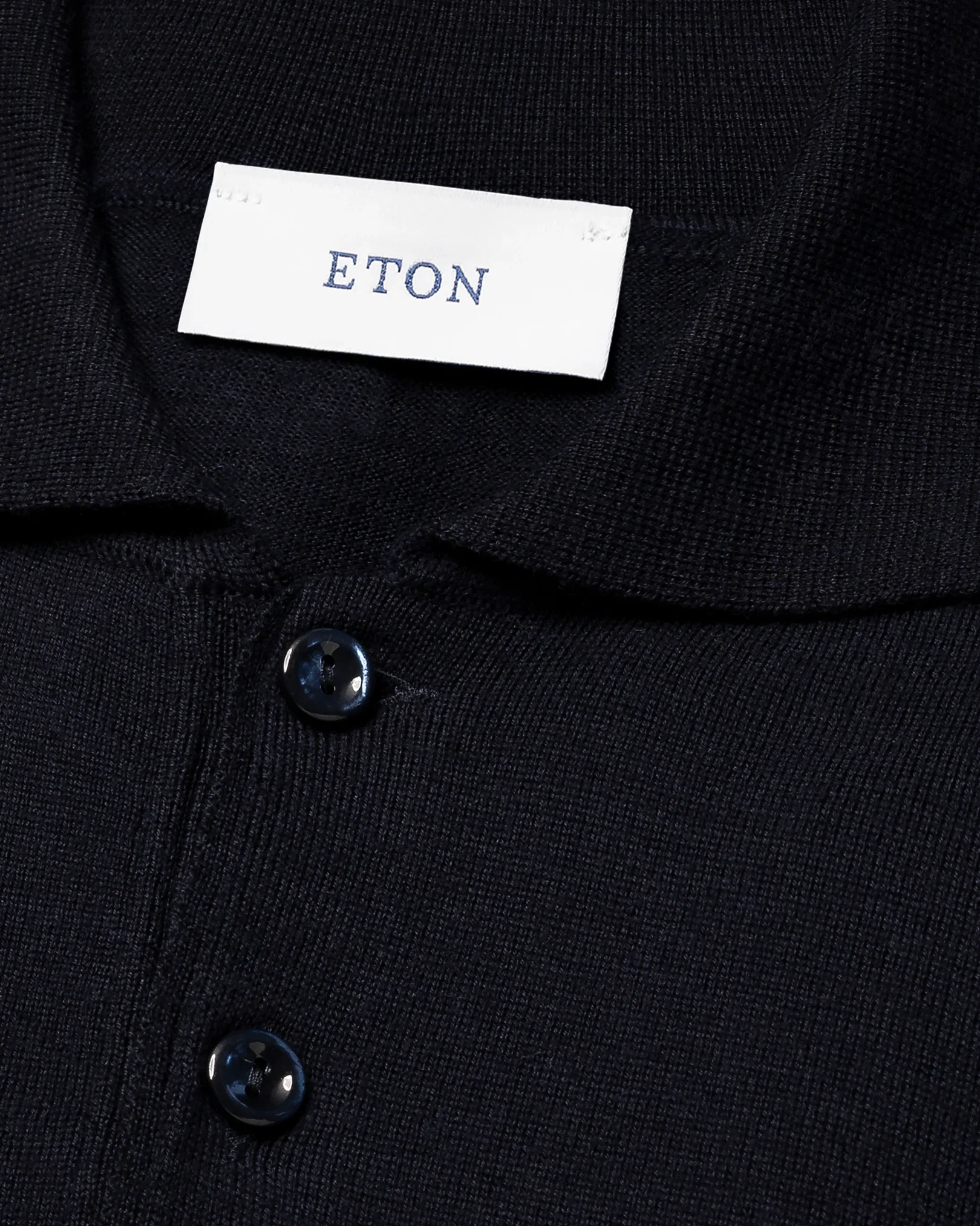Fine Knit Merino Polo Shirt - Eton