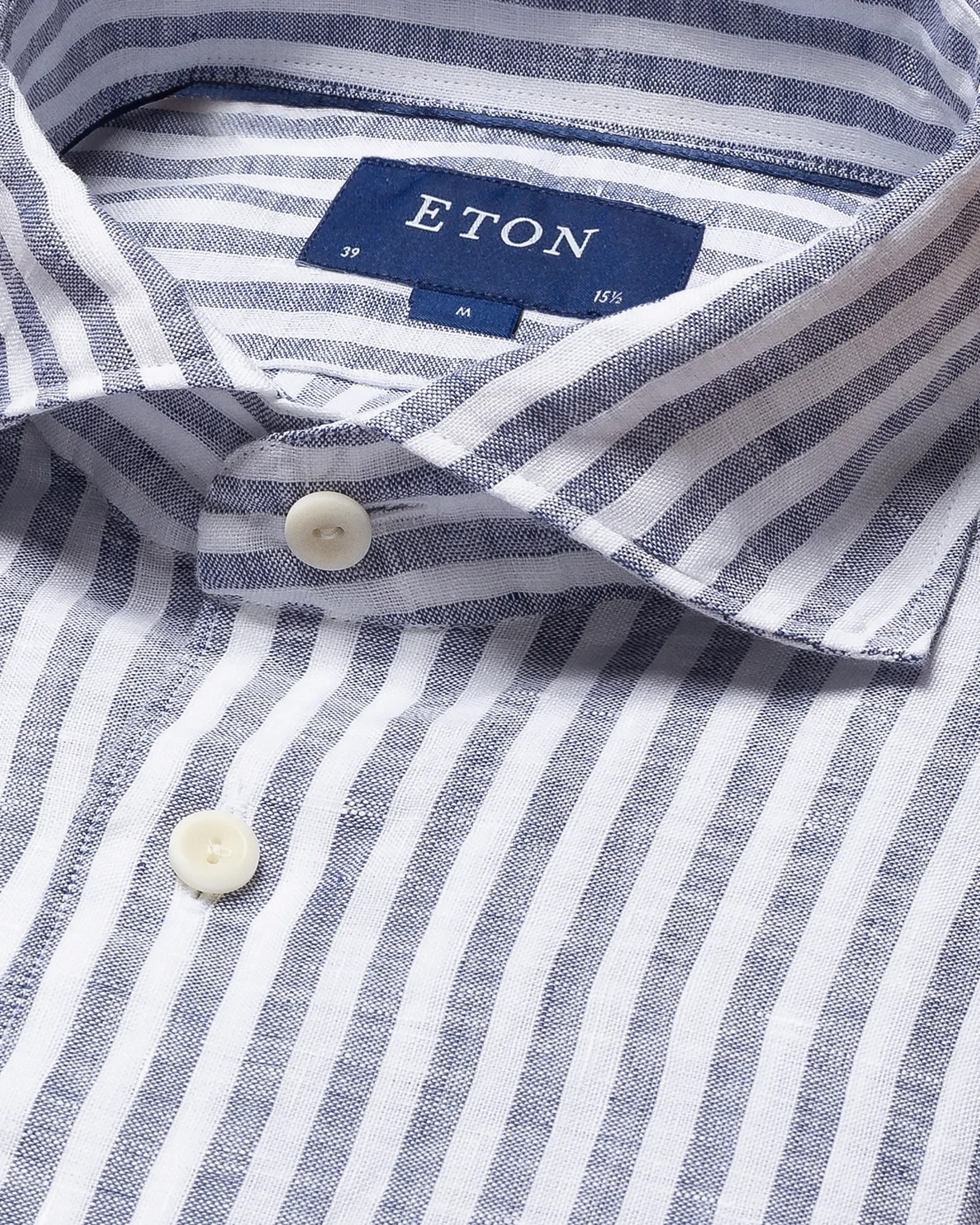 Blue striped linen shirt - Eton