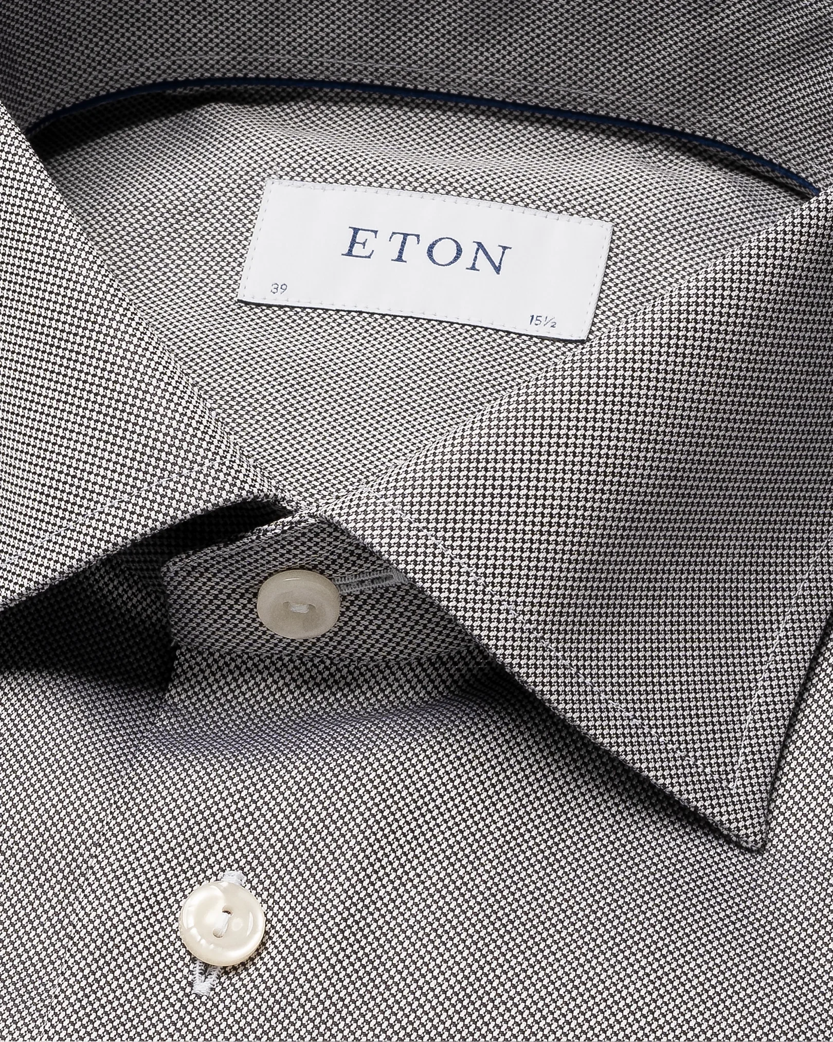 Black Pinpoint Shirt - Eton