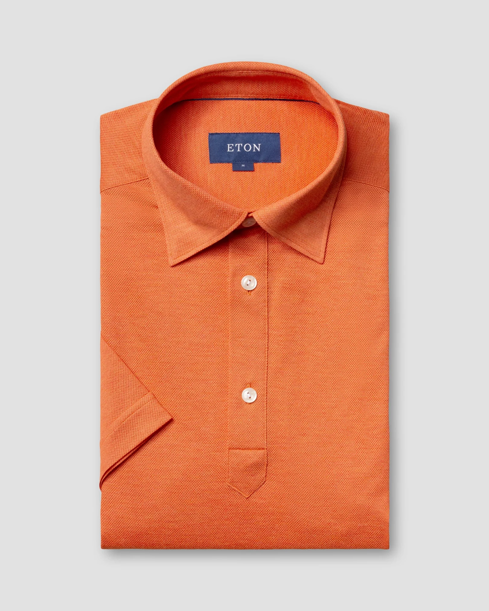 Orange polo shirt - short sleeved - Eton
