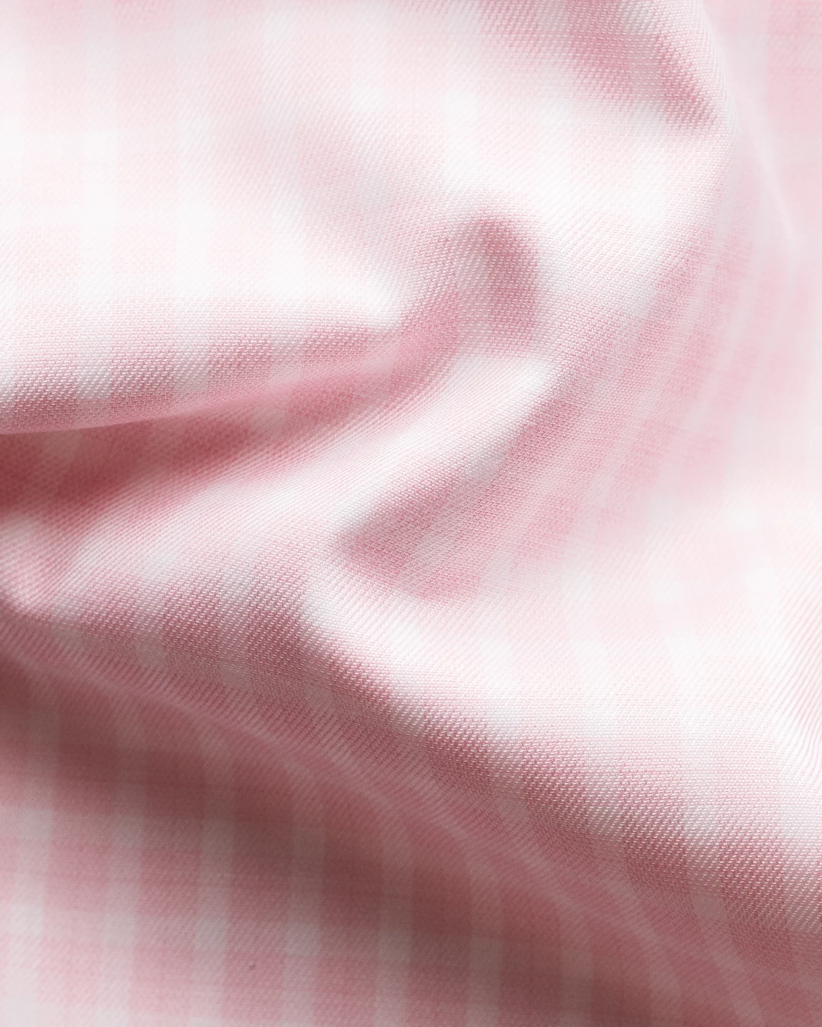 Pink Checked Cotton-Lyocell Stretch Shirt - Eton
