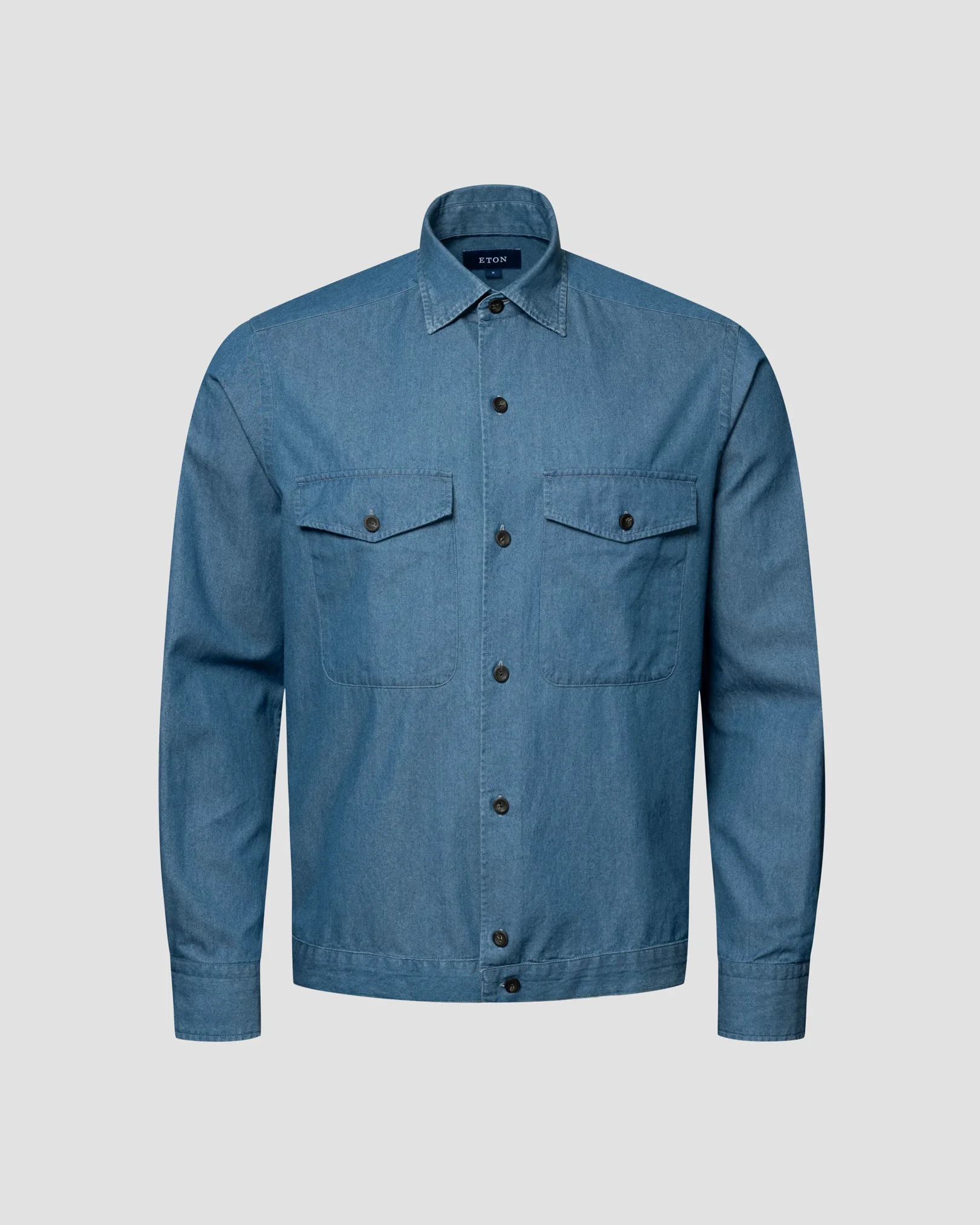 Navy Denim Overshirt - Eton