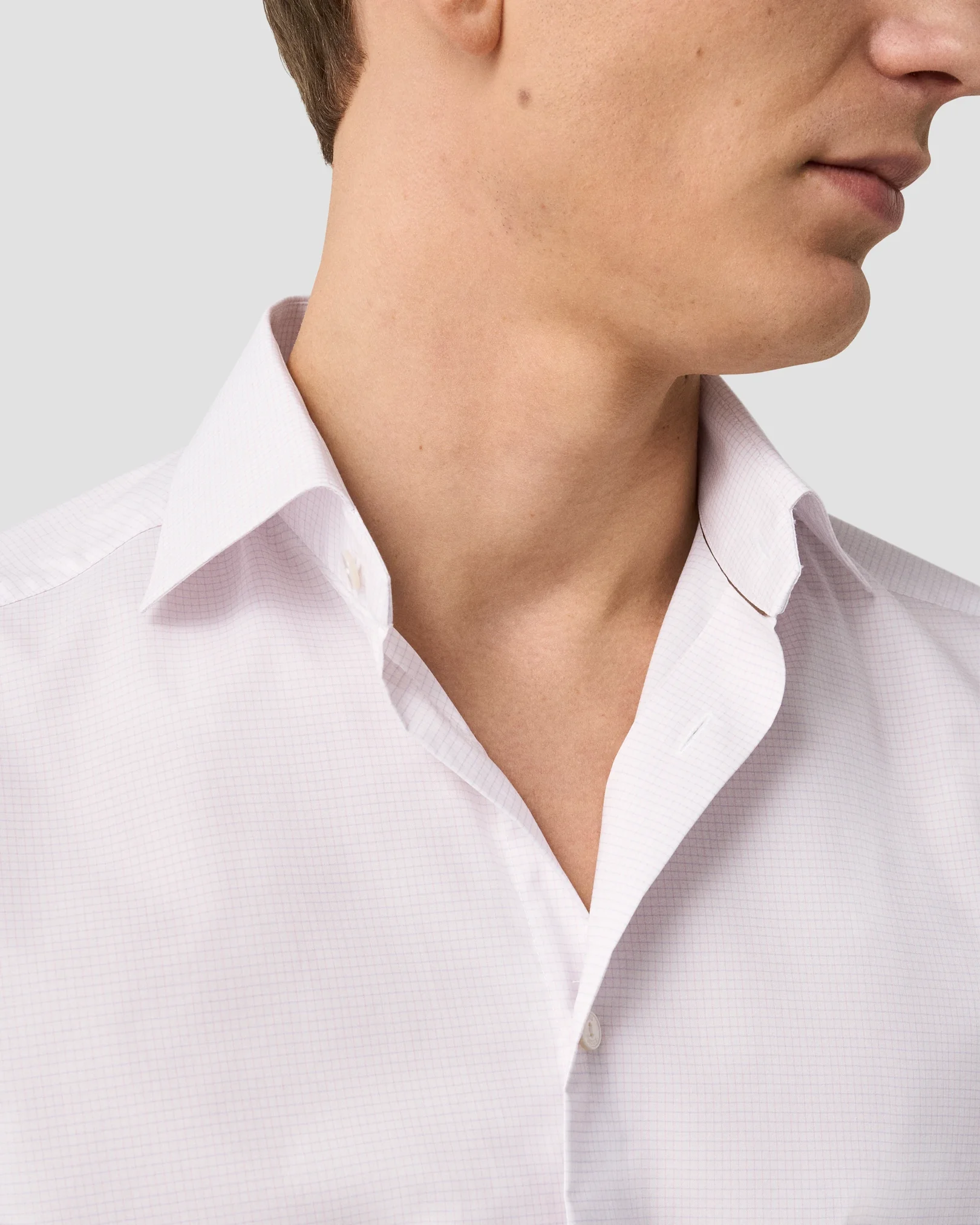 Micro Check Supima 120 Twill Shirt - Eton