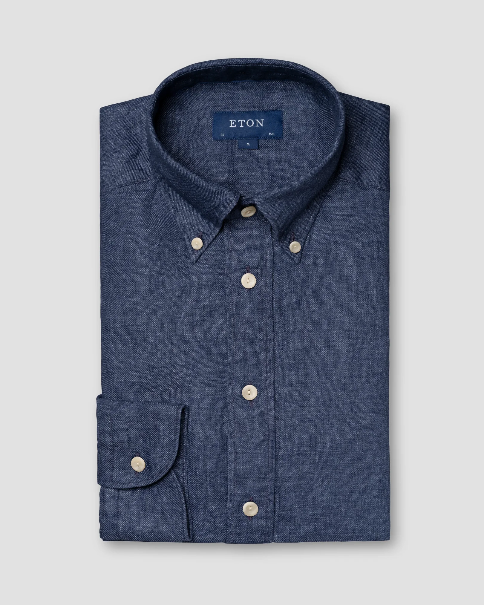 Navy blue Linen - Eton